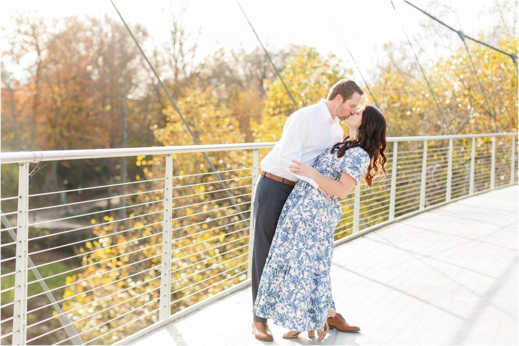 The Falls in Falls Park Engagement Session Downtown Greenville | Ryan ...